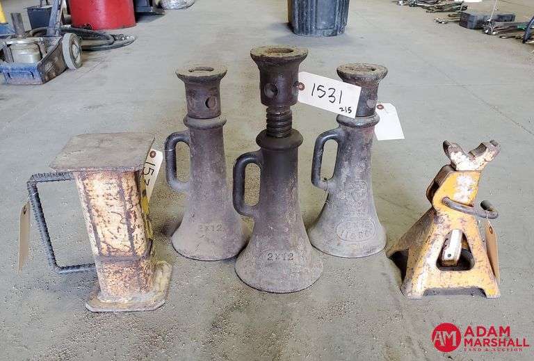 (3) 2 X 12 Screw Jacks , Jack Stand & Trailer Jack Block - Adam ...