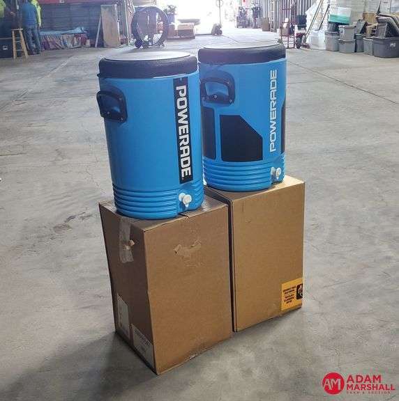 (2) Powerade 5 Gallon Drink Cooler/Dispensers - NIB - Adam Marshall ...