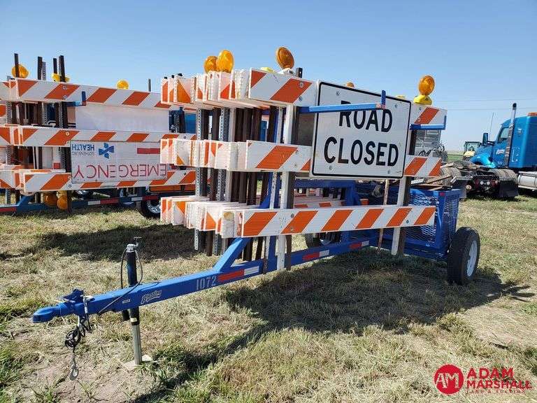 Shop Built Barricade Trailer - Adam Marshall Land & Auction, LLC