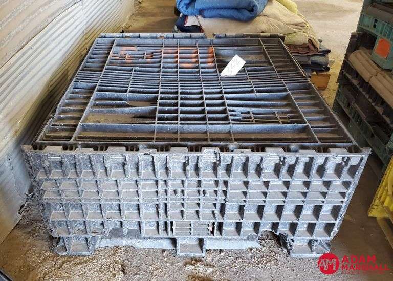 Ropack Folding Bulk Shipping Container W/ Extra Top Flap - 48" X 44" X ...