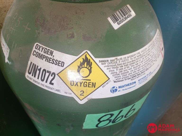UN1072 Compressed oxygen 2 - Adam Marshall Land & Auction, LLC
