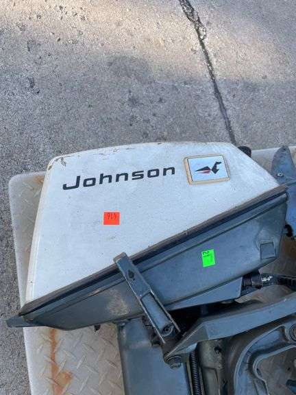 Johnson CD-25R Outboard Motor Untested - Christys