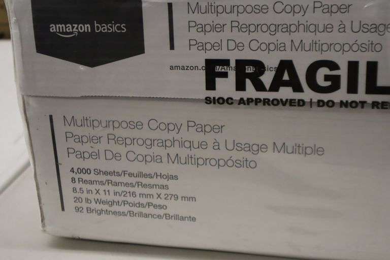 5,000 Sheets Copy Paper - Matthews Auctioneers