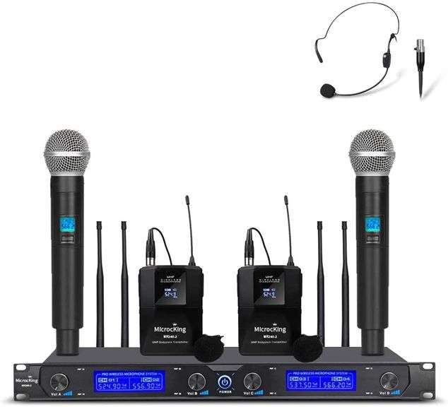 Professional Wireless Microphone System - Matthews Auctioneers