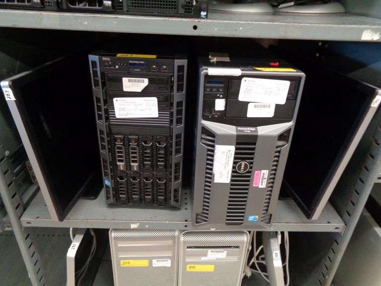 2 -DELL POWEREDGE SERVERS W/ MONITORS - Matthews Auctioneers