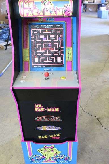 Ms Pacman Retro Arcade Machine with Riser - Open Box - Matthews Auctioneers