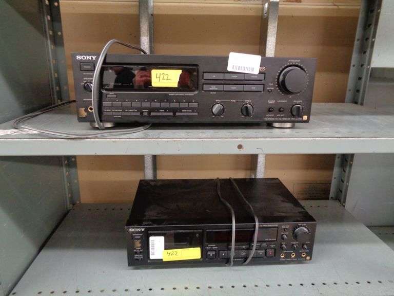 1 -SONY TAPE DECK & RECEIVER - Matthews Auctioneers