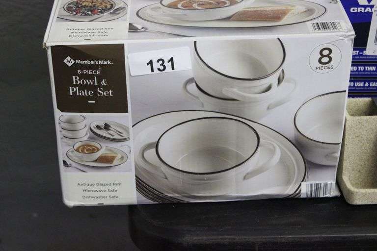Members Mark 8-pc Bowl & Plate Set - Matthews Auctioneers
