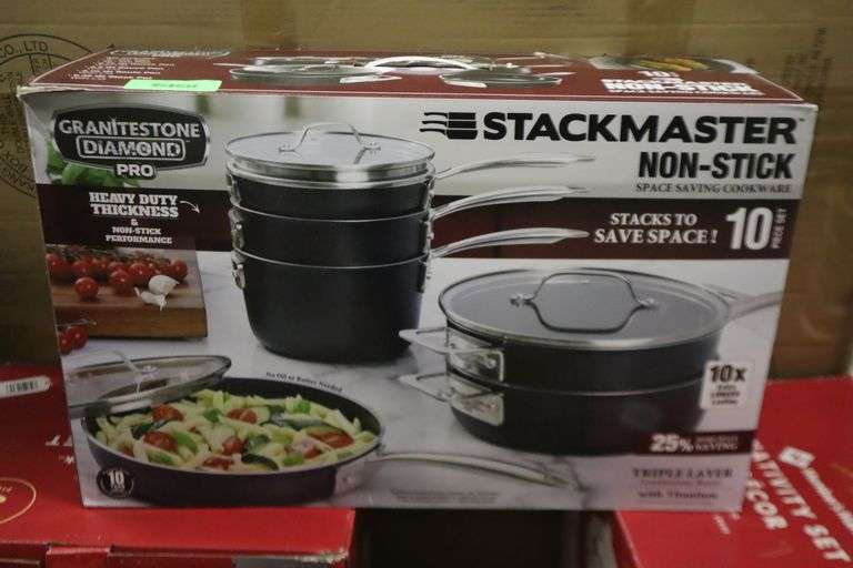 Granitestone Diamond Pro 10 piece Cookware Set - Matthews Auctioneers