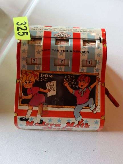 Vintage Tin Modern Math Quiz Toy - Matthews Auctioneers