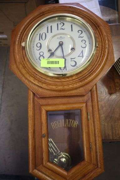 Wall Mounted Grandfather Clock - Matthews Auctioneers