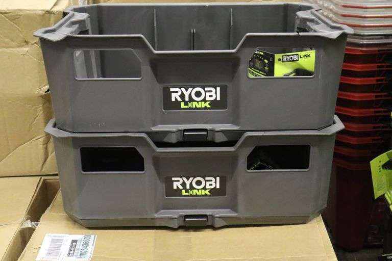 (2) Ryobi Tool Crate - Matthews Auctioneers
