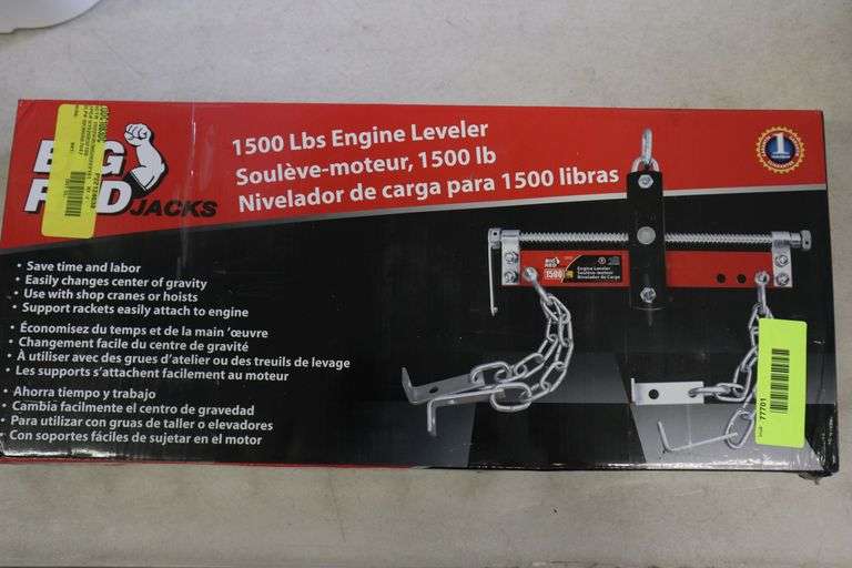 Big Red 1500 lbs engine leveler - Matthews Auctioneers