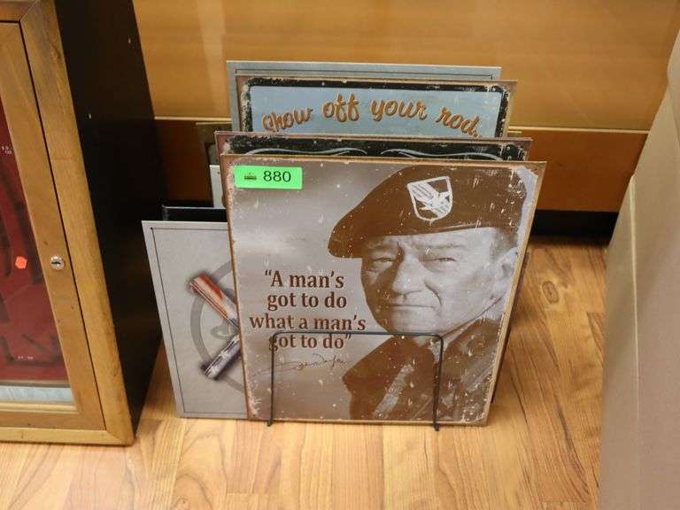 GROUP LOT OF METAL SIGNS - Matthews Auctioneers