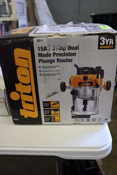 Triton 15A/3-1/4 HP Dual Mode Precision Plunge Router - Matthews ...