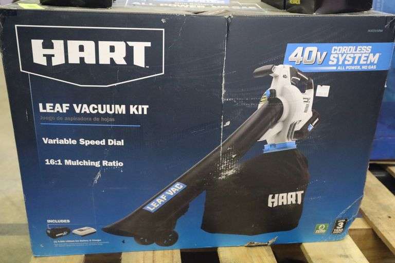 Hart 40V Leaf Vacuum Kit - Matthews Auctioneers