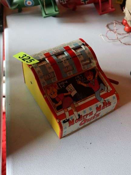 Vintage Tin Modern Math Quiz Toy - Matthews Auctioneers