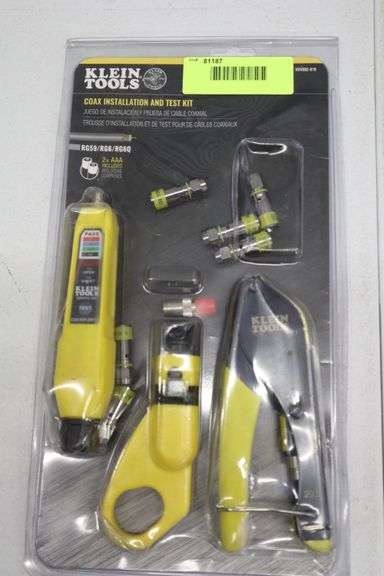 Klein tools coax installation and test kit - Matthews Auctioneers