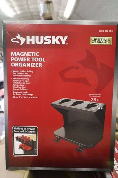Husky magnetic power tool organizer - Matthews Auctioneers