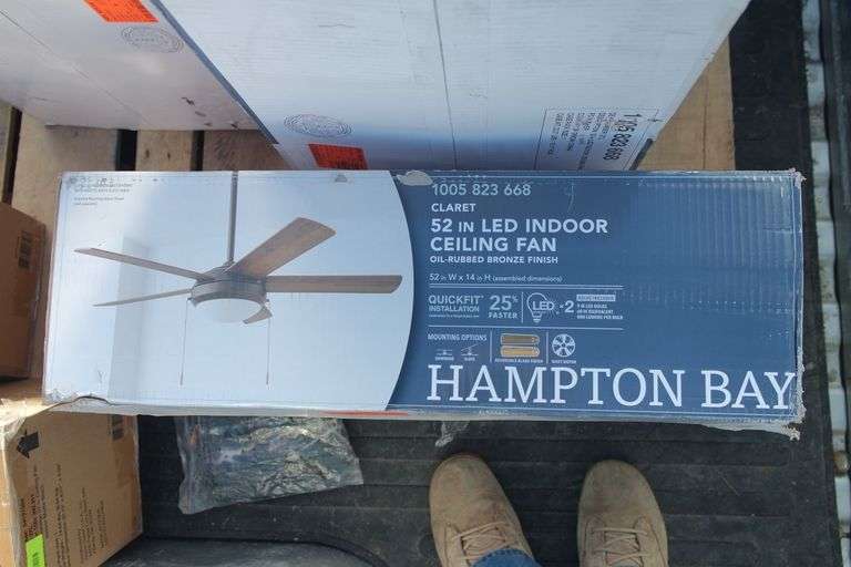 Hampton Bay Claret 52 in. Indoor Oil Rubbed Bronze Ceiling Fan with Lig ...