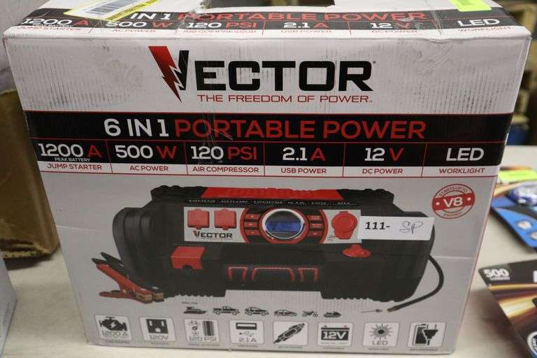 Vector 6 in 1 Portable Power - Matthews Auctioneers