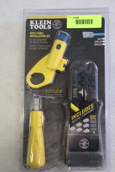 Klein Tools data cable installation kit - Matthews Auctioneers