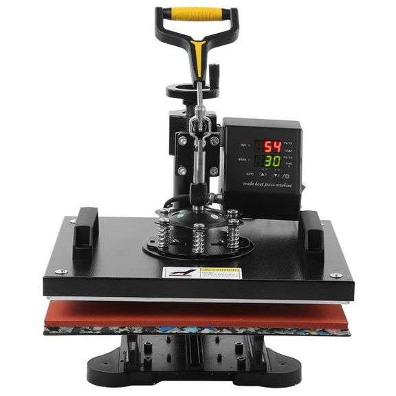 5 in 1 dual -display heat press machine - Matthews Auctioneers