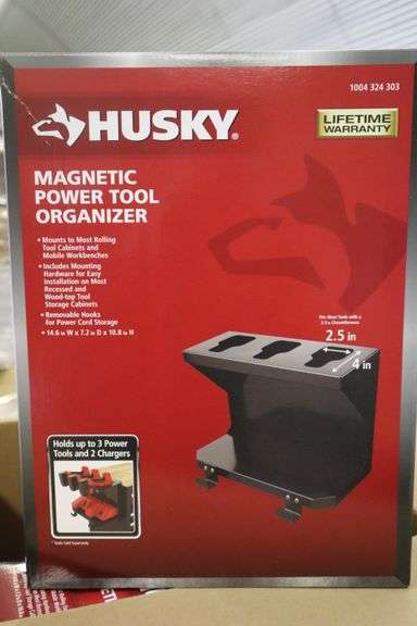 Husky magnetic power tool organizer - Matthews Auctioneers
