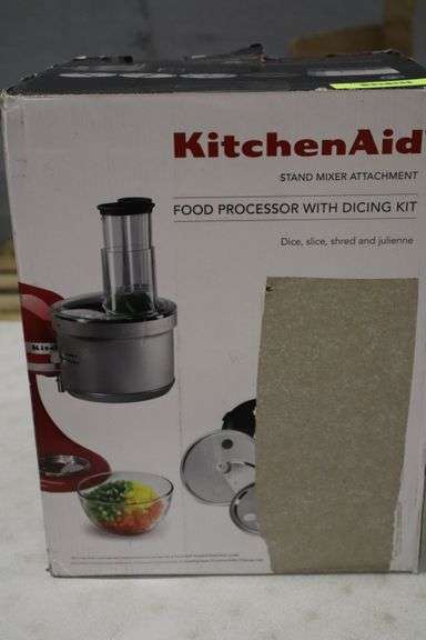 Kitchen Aid Food Processor with dicing kit - Matthews Auctioneers