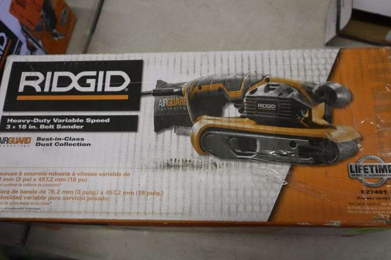 Ridgid Heavy Duty Variable Speed 3x12" Belt Sander - Has been used ...