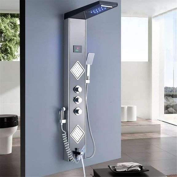 LED Shower Panel Shower Column Tower Digital Screen - Matthews Auctioneers