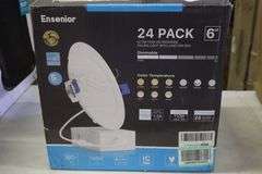 24 pack ultra thin LED recessed ceiling light - Matthews Auctioneers