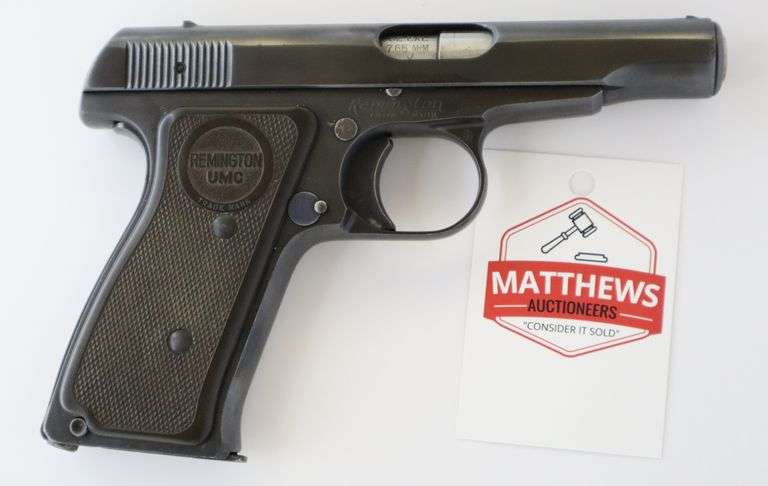 1924 Mint Remington UMC .32 Auto Model 51 - Matthews Auctioneers