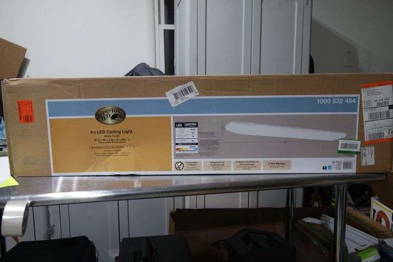 49 in. x 10 in Rectangular Light Fixture LED Flush Mount 3000 Lumen ...