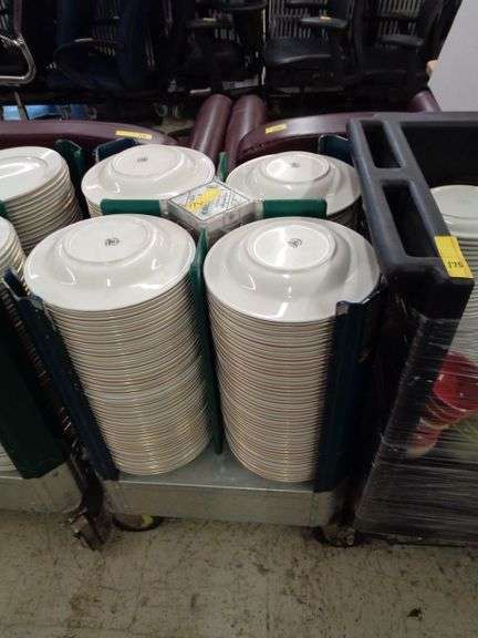 1 -PLATE CART WITH PLATES - Matthews Auctioneers