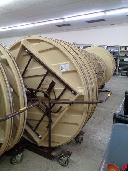 6 -TABLES WITH CART - Matthews Auctioneers