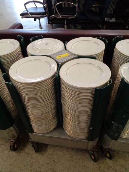 1 -PLATE CART WITH PLATES - Matthews Auctioneers