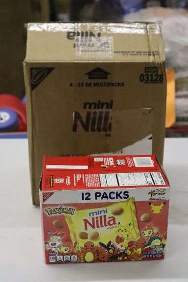 (4) 12 pack Pokemon mini nilla wafers - Matthews Auctioneers