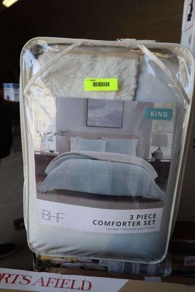 BHF 3 piece King Size Comforter Set - Matthews Auctioneers