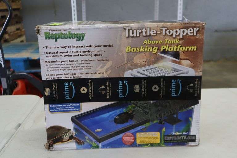 Reptology turtle-topper above tank basking platform - Matthews Auctioneers