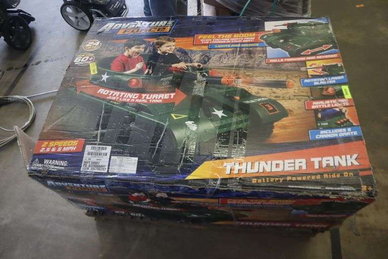 Adventure Force Thunder Tank battery powered ride on - Matthews Auctioneers