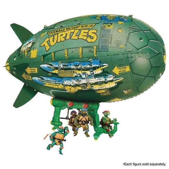 (2) Teenage Mutant Ninja Turtles Turtle Blimp Wacky Attack Aircraft ...