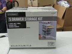 Everbilt 5 drawer storage kit - Matthews Auctioneers