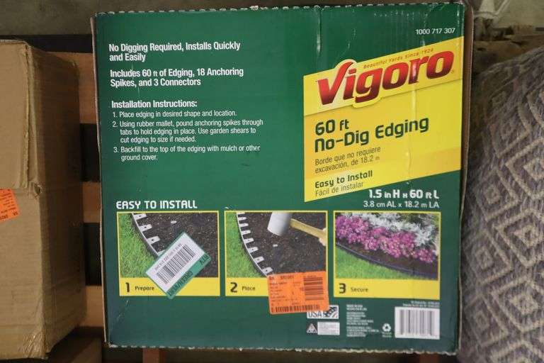 Vigoro 60' No Dig Edging - Matthews Auctioneers