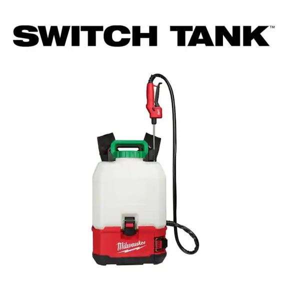 Milwaukee M18 18V 4 gal Cordless Switch Tank Backpack Sprayer ...