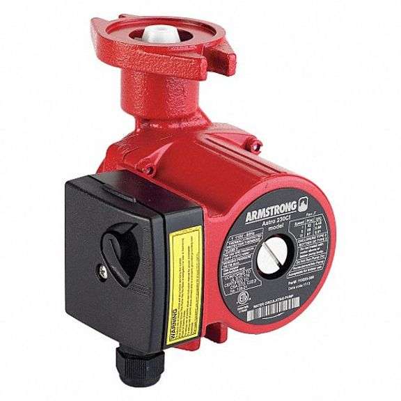 Armstrong Pumps Hydronic Circulating Pump Multi Speed, Armstrong, Flanged, 1/8 HP, 18 ft Max ...