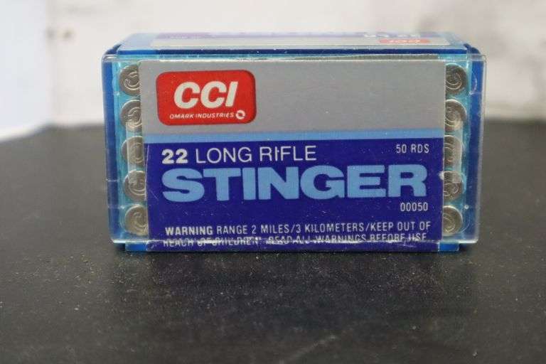 CCI 22 Long Rifle Stinger 50 rounds - Matthews Auctioneers