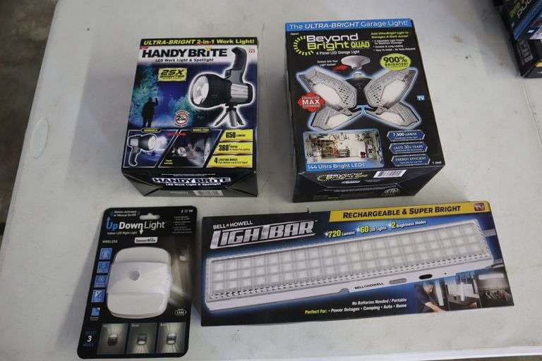 Bell+Howell Light Bar, Beyond Bright Quad 4 panel LED Garage Light ...