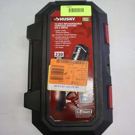 Husky 12 volt rechareable cordless ratchet 3/8" Drive - Matthews ...