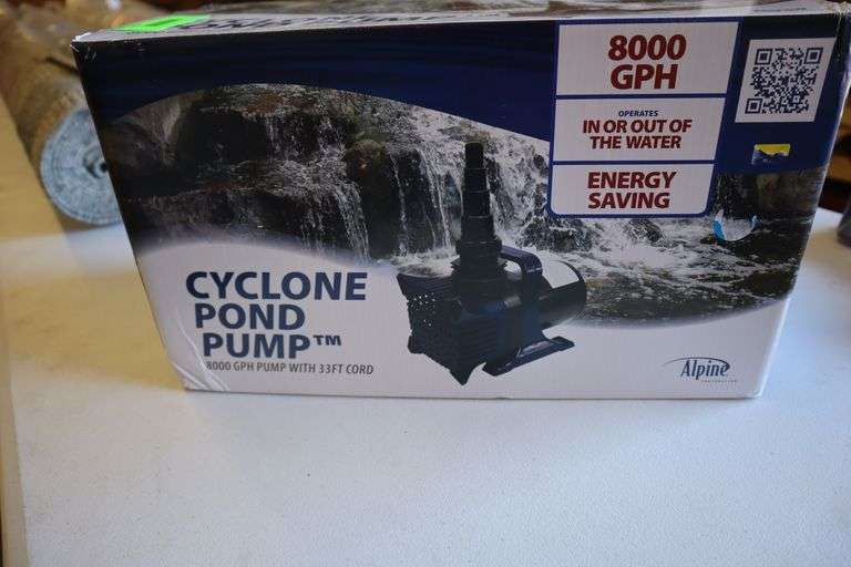 Alpine cyclone pond pump - Matthews Auctioneers